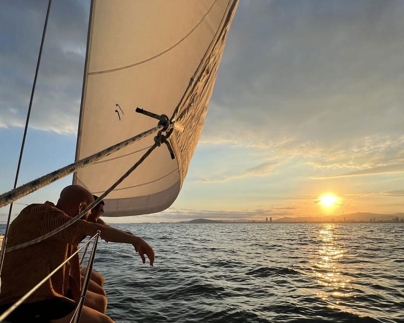 Barcelona: Coastline Sailing with Swim Toys w/ Food & Drinks - The Experience in Detail