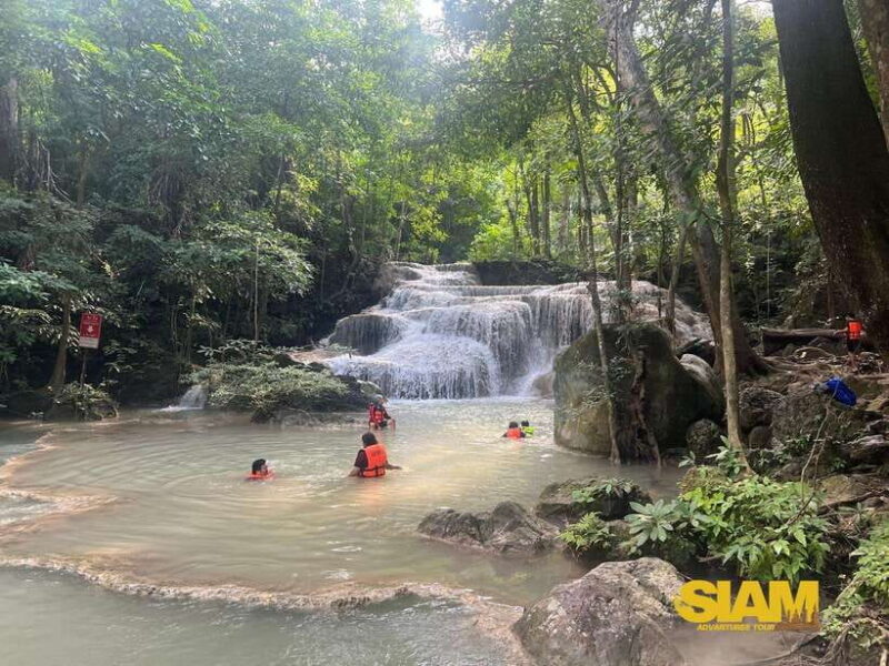 Erawan Waterfall, River Kwai & Railway Tour : From Bangkok - Lunch at a Local Thai Restaurant