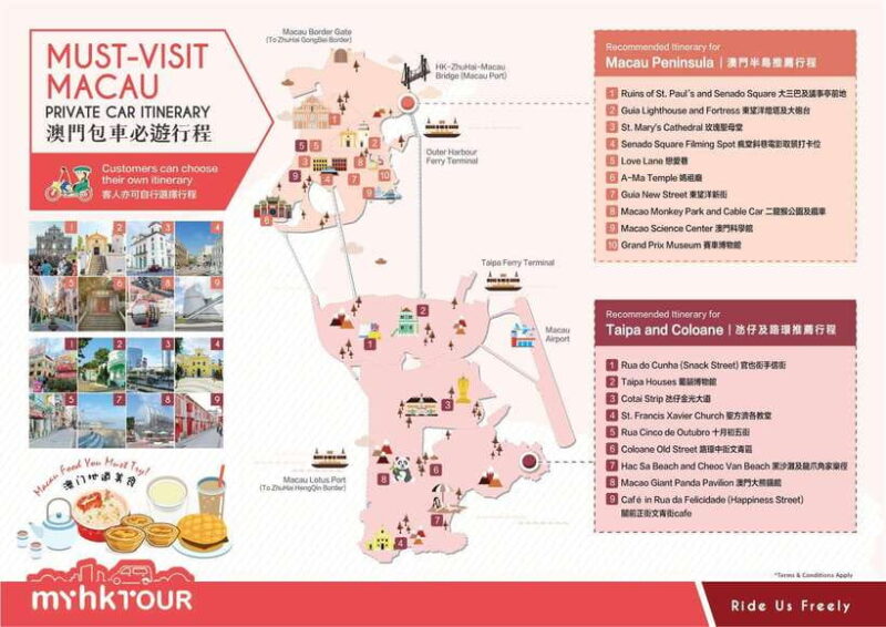 Macau6 Hours Private Chauffeured Tour with Optional Guide - The Itinerary: A Closer Look