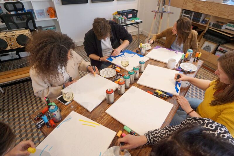 Paris: Graffiti on Canvas Workshop at an Art Studio - The Value for Travelers