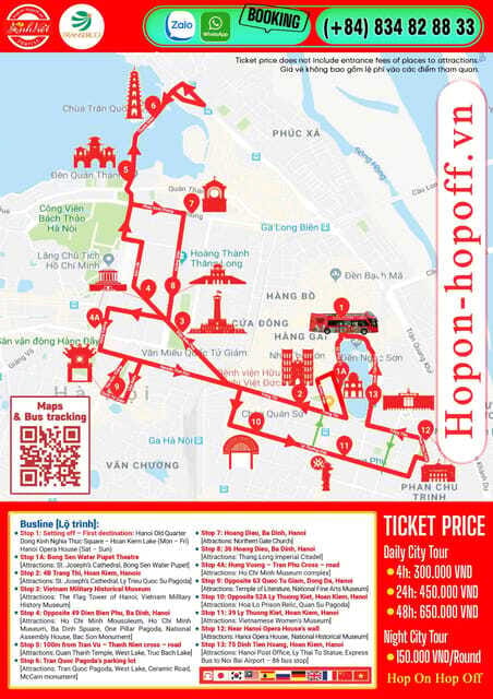 Hanoi: 1 round Hanoi City Hop on Hop off Vietnam Bus Tour - FAQ