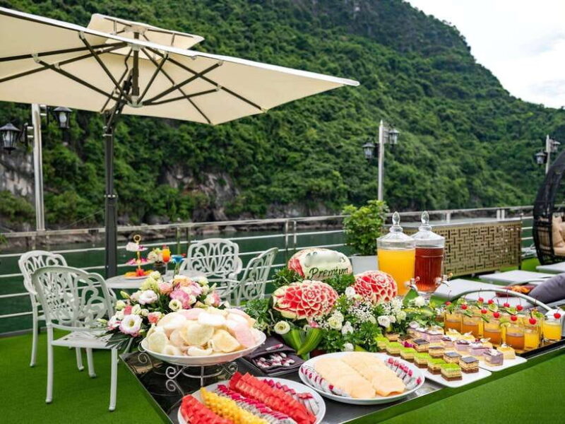 From Hanoi:1 Day Ha Long Bay Premium Cruise-Buffet & Jacuzzi - The Sum Up