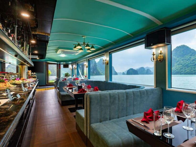 Halong Bay 5 Star Day Cruise with swimm Pool, Buffet, Kayak - FAQ