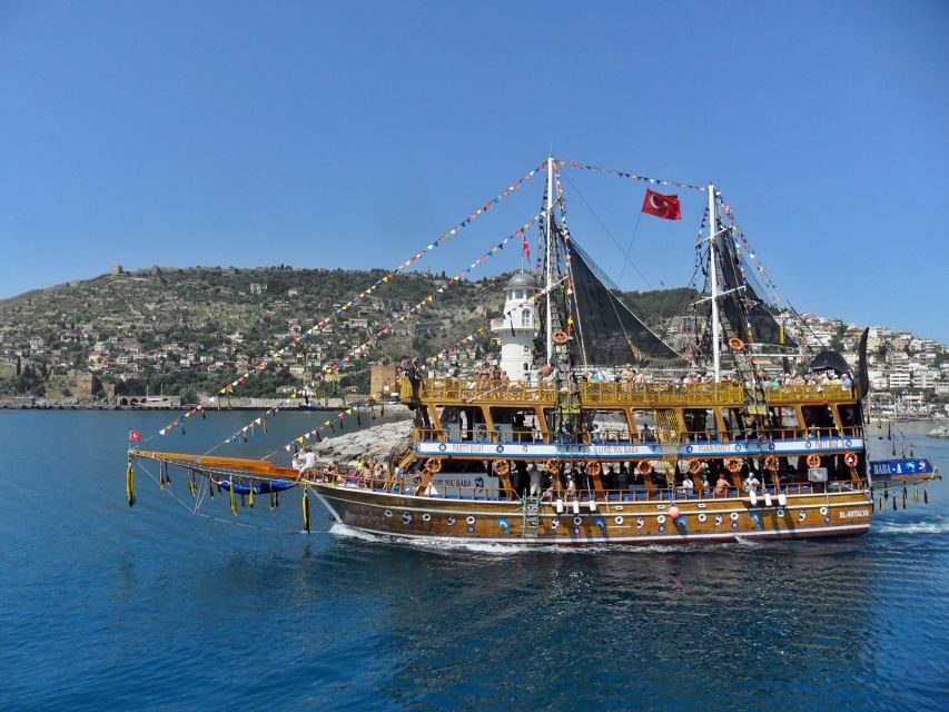 Alanya: Pirate Boat Tour with Unlimited Soft Drinks & Lunch - Getting Started and Departure