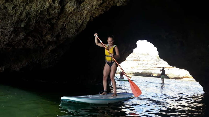 Albufeira: Caves and cliffs Paddleboarding (SUP) Tour - The Experiences Strengths
