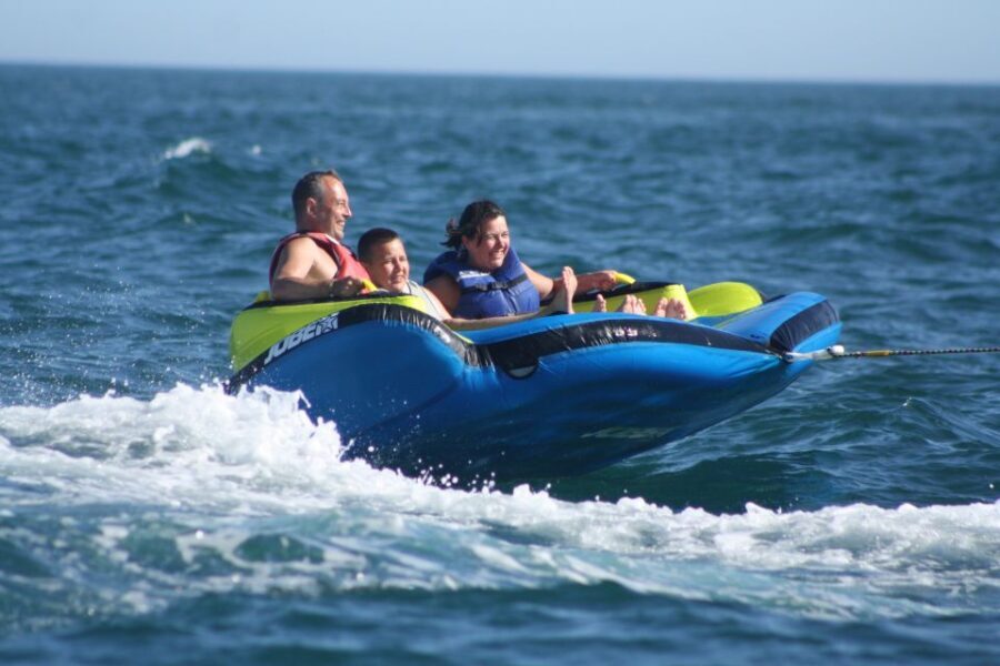 Albufeira: Crazy Couch Ride - The Experience Provider: Nauticdrive Water Sports Center