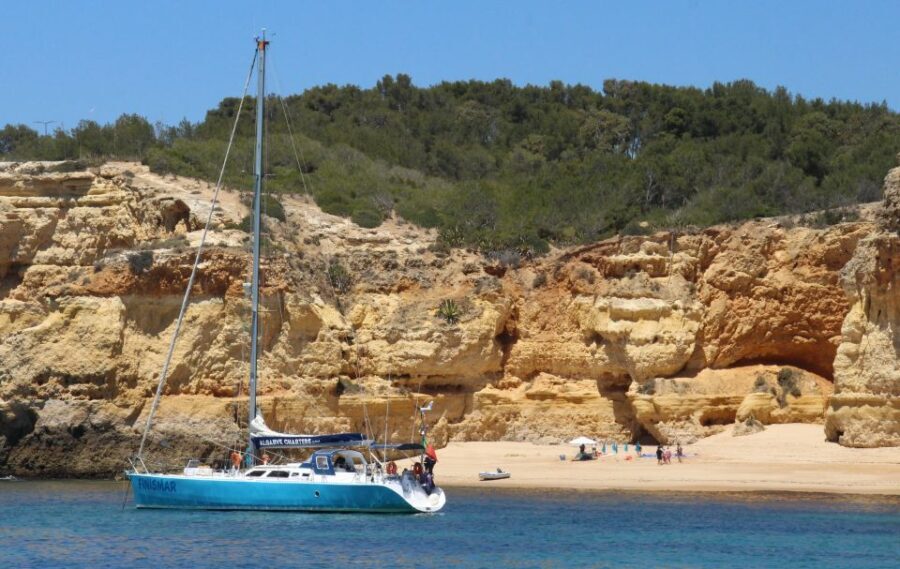 Albufeira: Sailing Boat Cruise BBQ & Open Bar on the Beach - Exploring the Itinerary in Detail
