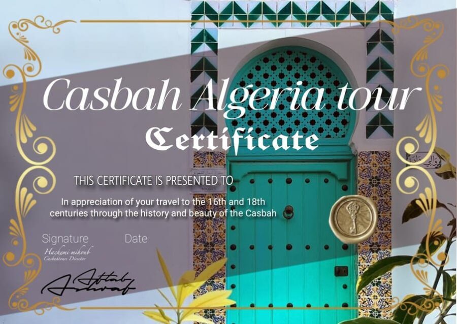 Algeria : Casbah tour with lunch ( +certificat ) - In-Depth Look at the Tour Experience
