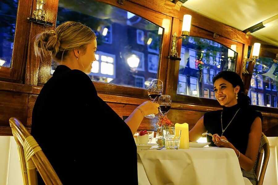 Amsterdam: Luxury Saloon Boat Cruise with 3-Course Dinner - What’s Included and What’s Not