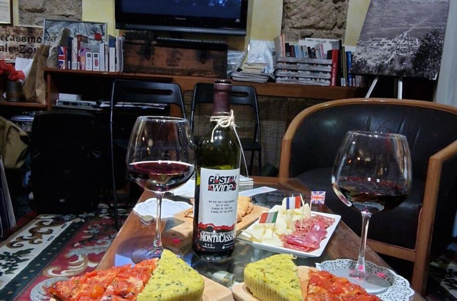 Aperitivo with Monte Cassino History and the Gustav Wine - Wine and Food: More Than Just a Tasting