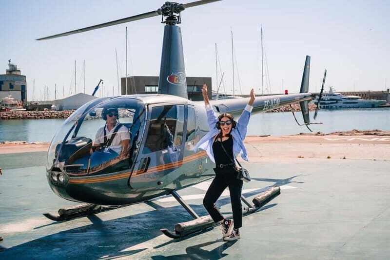 Barcelona: Helicopter Flight, Boat Ride, and Walking Tour - Key Points