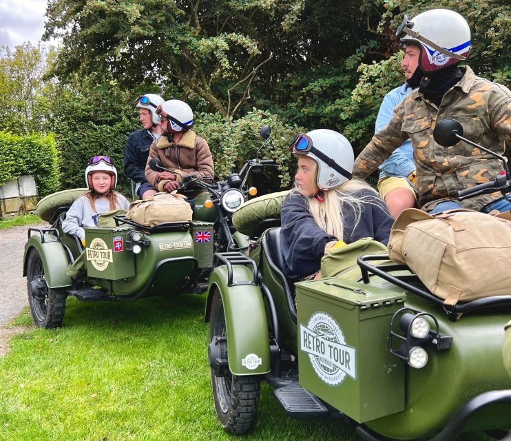 Bayeux: 2-hour tour of the D-Day beaches, by vintage sidecar