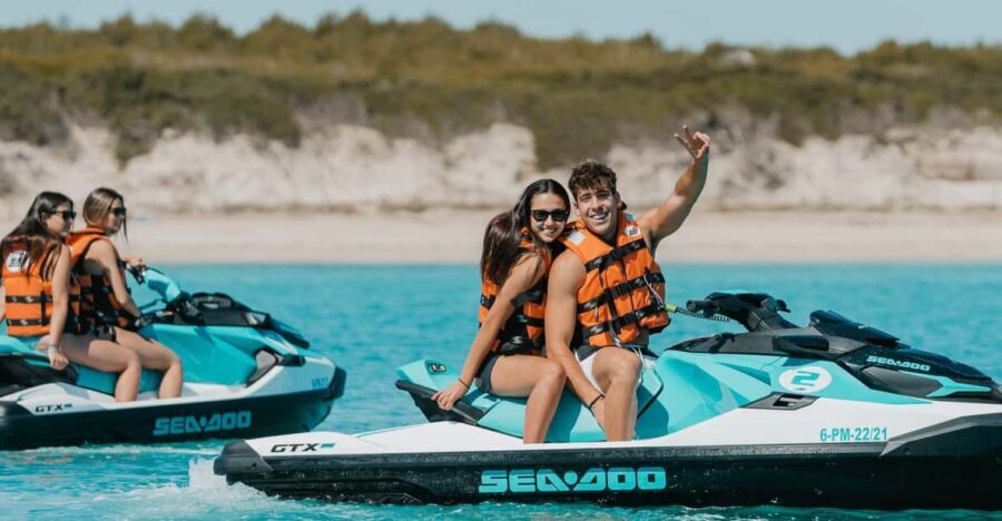 Can Picafort: Guided Playa de Muro Jet Ski Tour with Photos - Detailed Breakdown of the Itinerary
