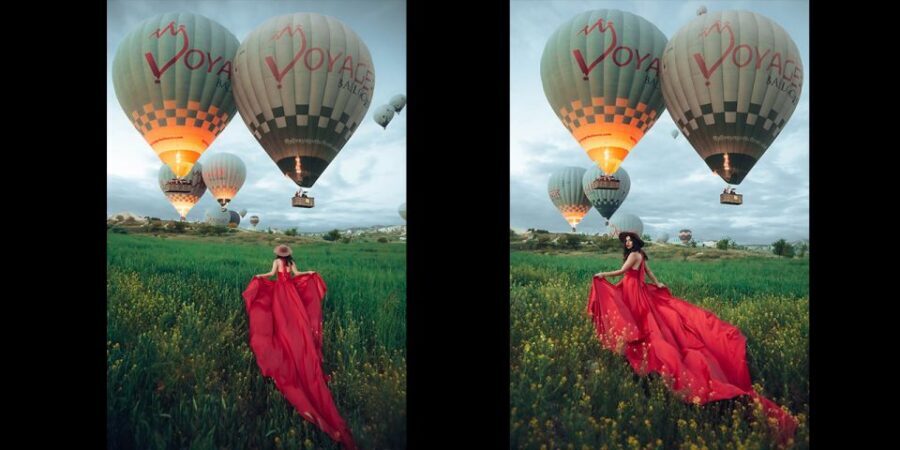 Cappadocia: PhotoShoot with Balloons. Flying Dress included. - What You Can Expect During the Photoshoot