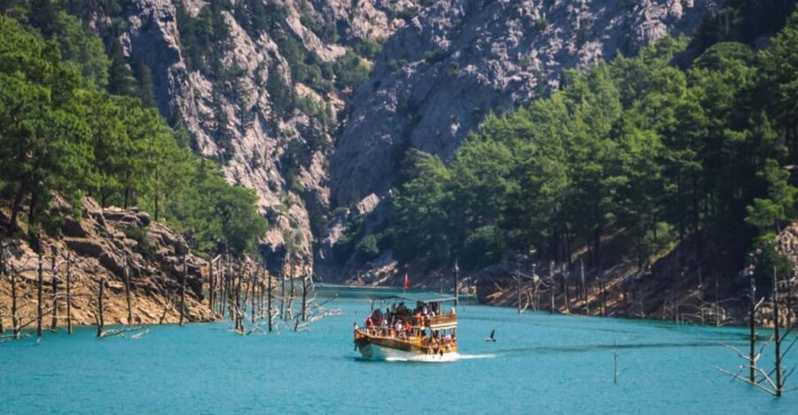 City of Side: Cabrio Bus & Green Lake Boat Tour with Lunch - Transportation and Duration