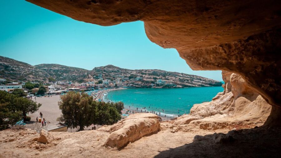 Crete: Matala Hippie Caves - Exploring the Caves and the Beach
