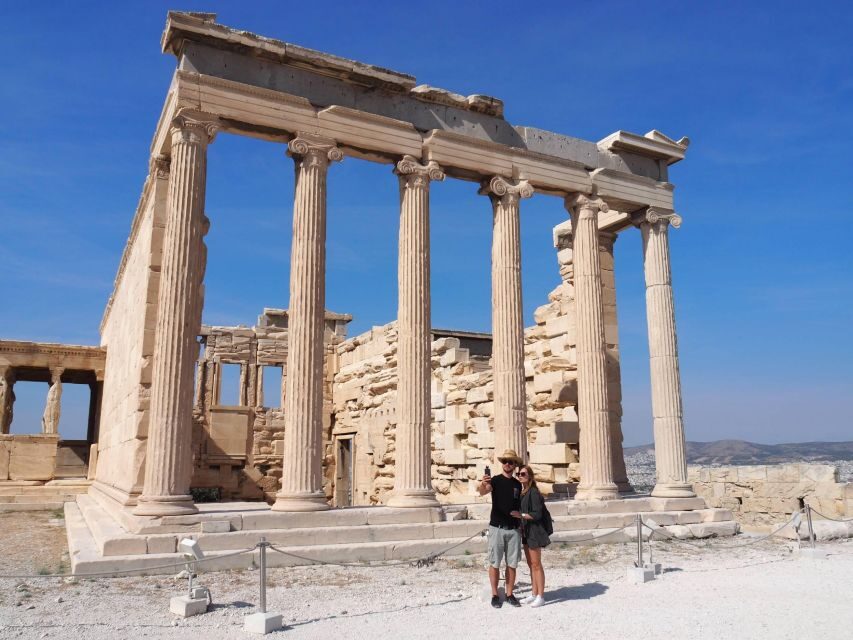 Discover Athens: Acropolis Entry Ticket & Cape Sounion Tour - Walking through Old Athens and Plaka