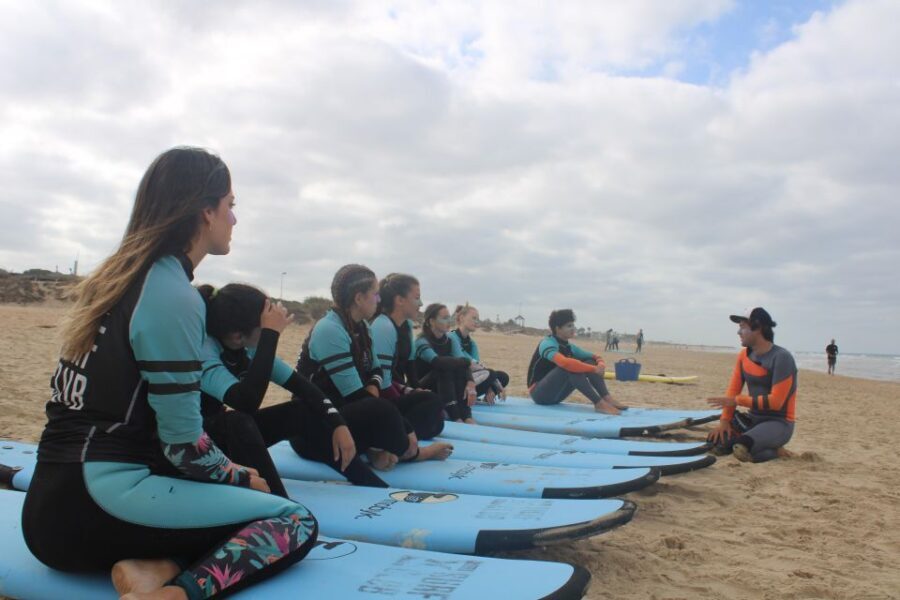 El Palmar: Group Surf class. - The Nature of the Group Classes