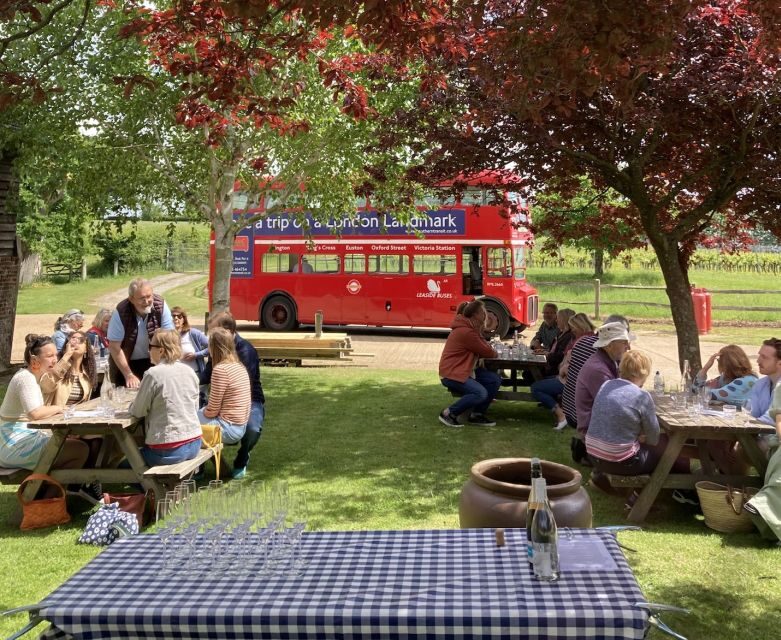 From Brighton: Sussex Wine Tour on a Vintage Bus with Lunch - First Vineyard: Guided Tour and Tasting