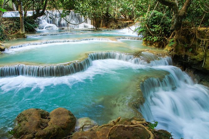 Full Day bamboo experience with cooking class & Kuang si waterfalls - Key Points