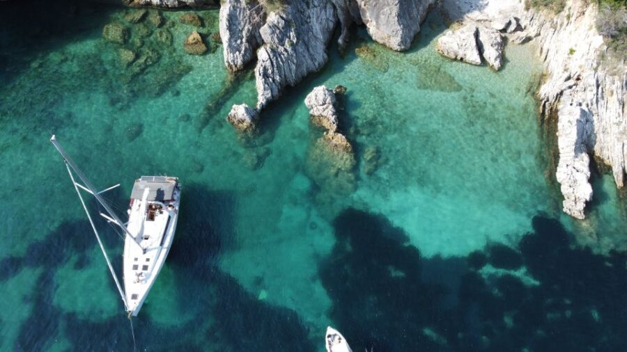 Gouvia: Corfu Island Sailing Trip with Snack and Soft Drinks - The Itinerary in Detail