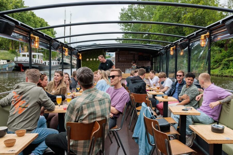Groningen: Terrace Boat Experience with a Cozy Bar - The Itinerary Breakdown