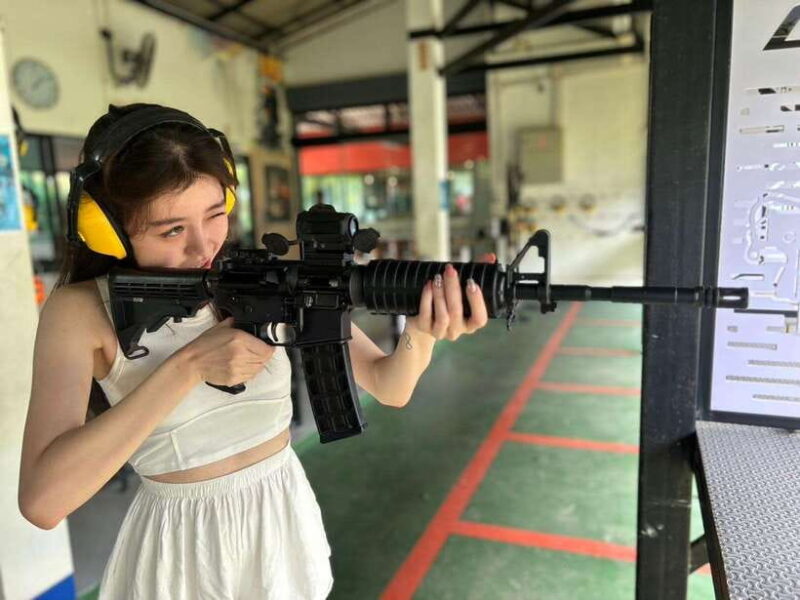 Krabi shooting range(.22 LRM4, .10 bullet) - Key Points