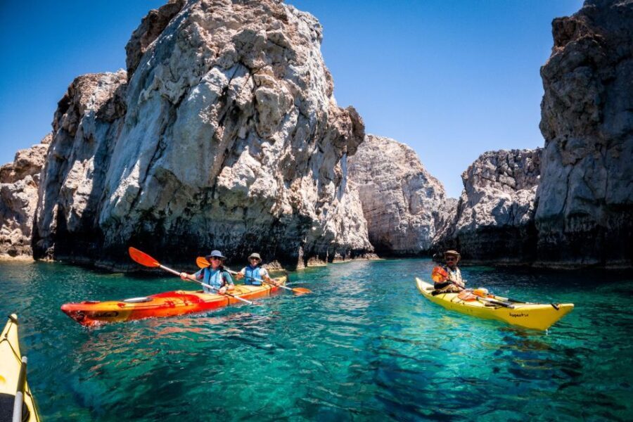 Lindos: Sea Kayaking & Acropolis of Lindos Tour with Lunch - Paddling Duration and Group Size