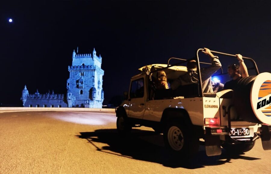 LISBON BY NIGHT in a Vintage Jeep with FOOD & DRINK Tastings - Detailed Breakdown of the Itinerary