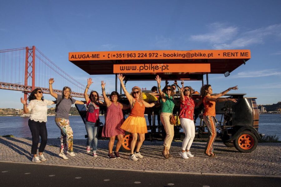 Lisbon: Fun Beer Bike by the Seafront - Authentic Experiences and Real Perspectives