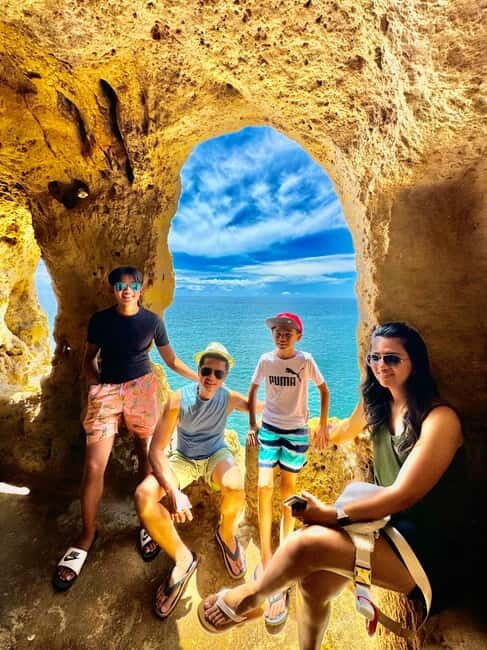Lisbon: Private Day trip to Algarve, Benagil cave,Portimao - Algar Seco and Coastal Trails