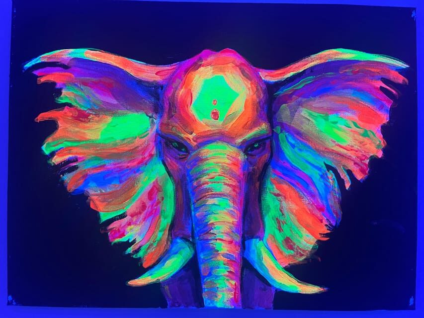 Málaga: Wine Gogh Glow Academy Paint and Sip Class - The Experience: Painting Meets Tasting