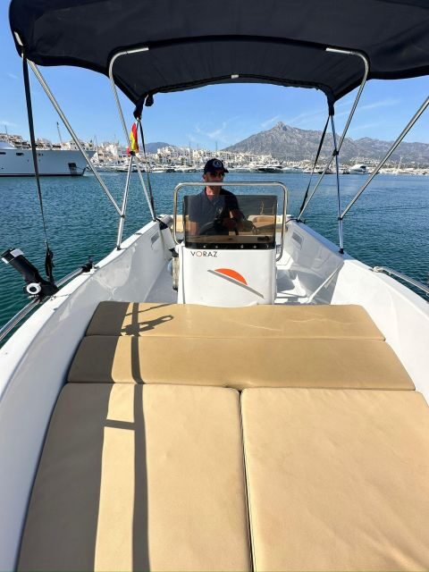 Marbella: Boat Rental drive yourself with Dolphin Sighting - The Route and Stops