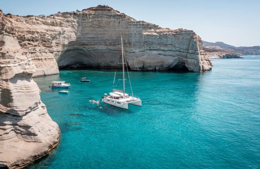 Milos: Full-Day Premium Catamaran Cruise Kleftiko & Polyegos - The Value of the Experience