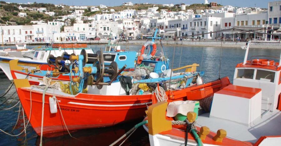Mykonos: Half-Day City Walking Tour and Island Bus Tour - Transportation and Group Size