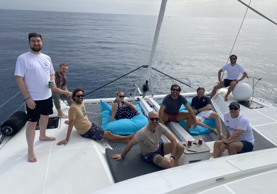 Pasito Blanco: Private catamaran excursion with food & drink - Food, Drinks, and Onboard Comfort