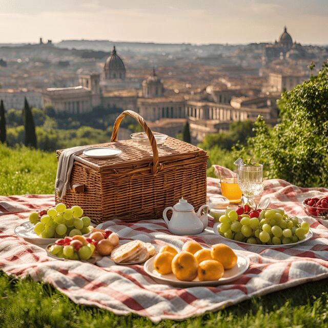 Pic-Nic in Rome with a view of the city based on typical products - What Travelers Can Expect