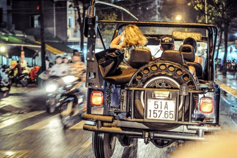 Private Jeep Tour Saigon by Night & Cruise Dinner with Music - Key Points