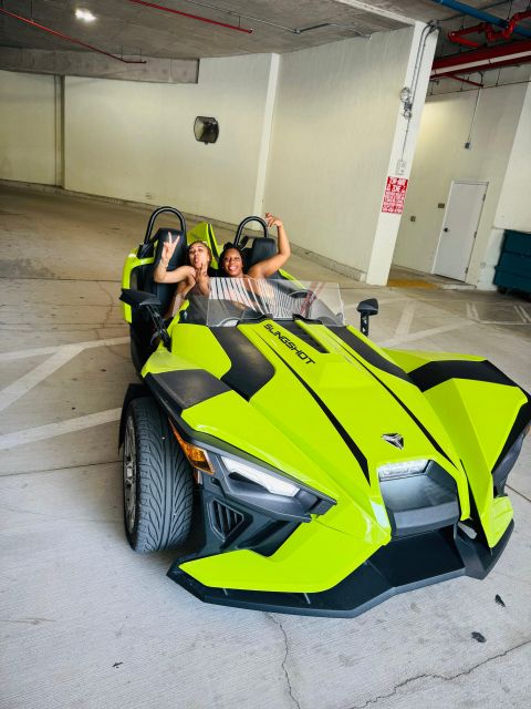 Rent a Polaris Slingshot in Miami  1 to 24 Hours - Key Points