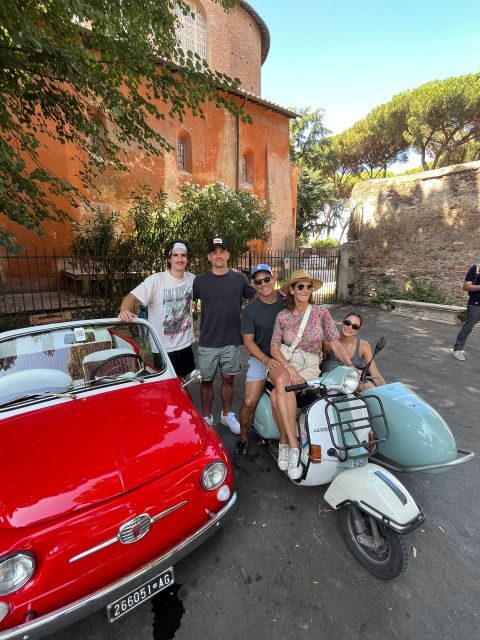 Rome: Evening Fiat 500 and Vespa Prosecco Tour - The Itinerary: What You’ll See and Do