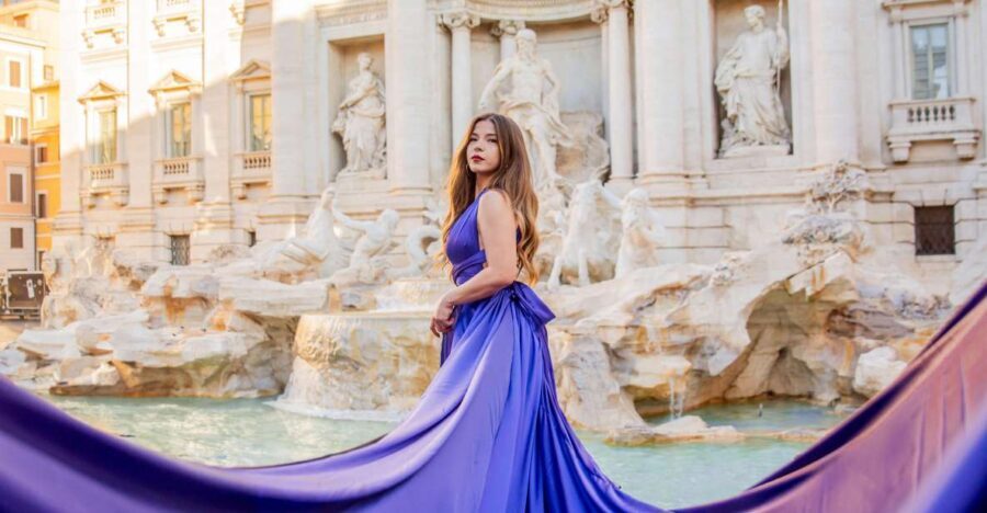 Rome: Flying Dress Photoshoot at Trevi Fountain - The Trevi Fountain Photoshoot
