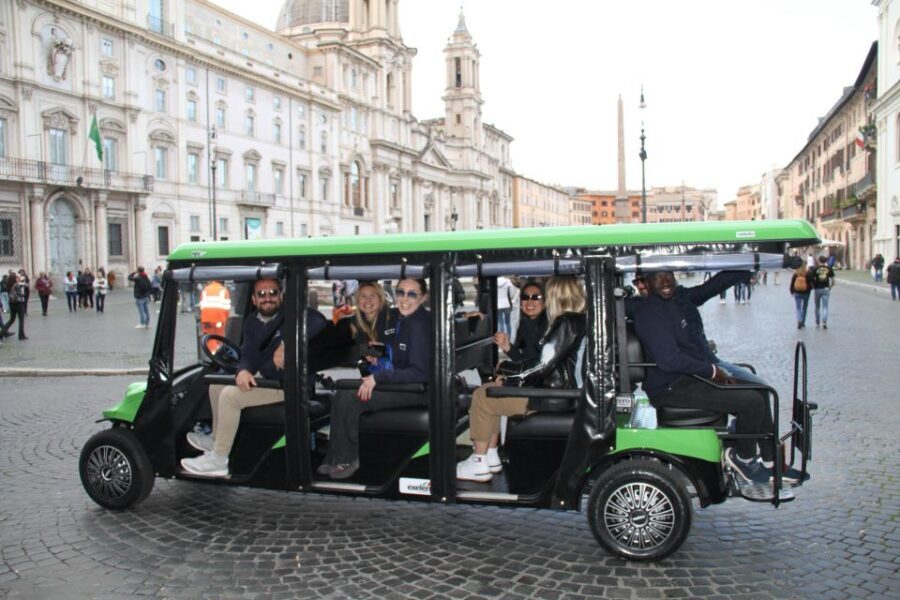 Rome: Golf Cart Tour with Artisanal Gelato Tasting - Transportation and Group Dynamics