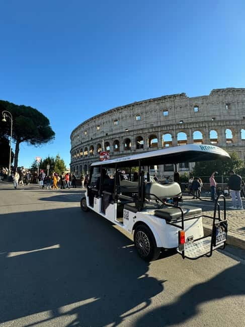 Rome in 3hours with Private Golf Cart tour and food tasting - Combining Sightseeing with Food Tasting