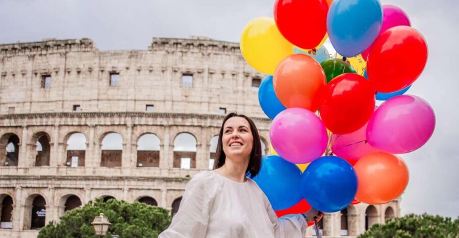 Rome: Professional Photoshoot With Balloons - Detailed Walkthrough of the Itinerary