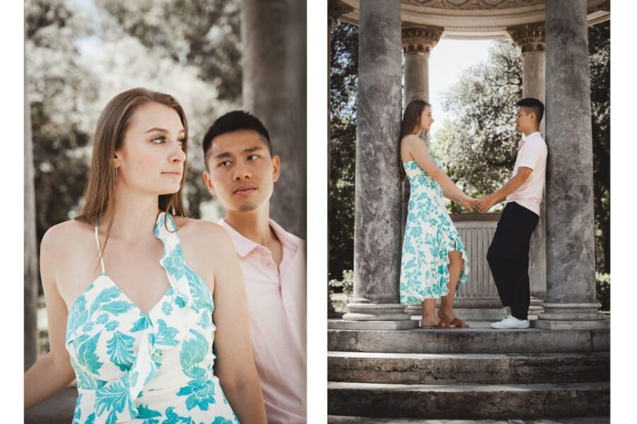 Rome: Romantic Couple Photoshoot at Villa Borghese - The Itinerary in Detail
