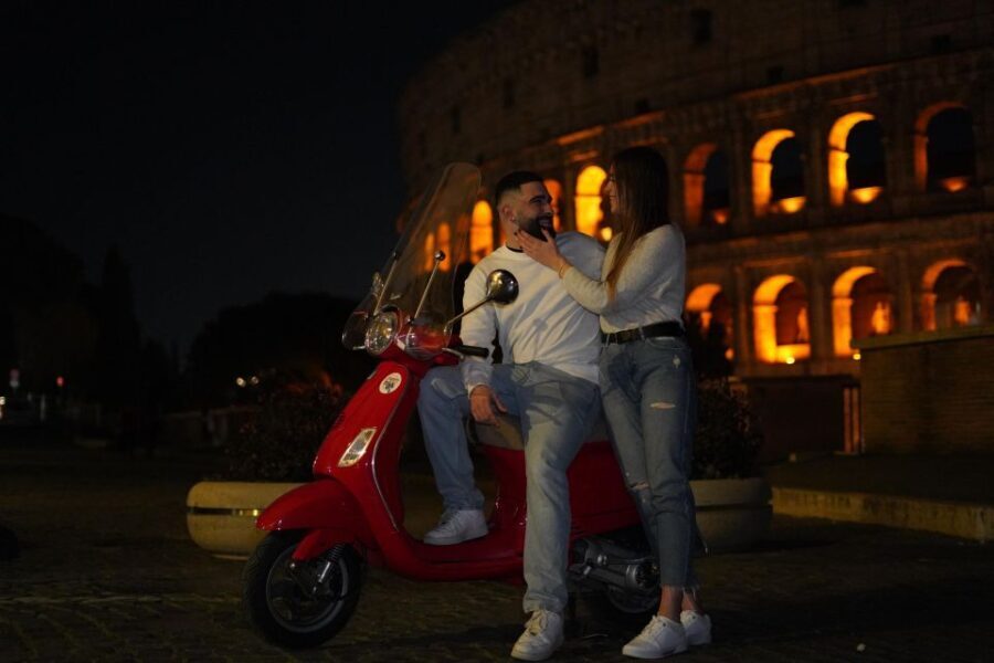 Rome: Vespa Scooter Night Tour with Pro Photographer - The Itinerary in Detail