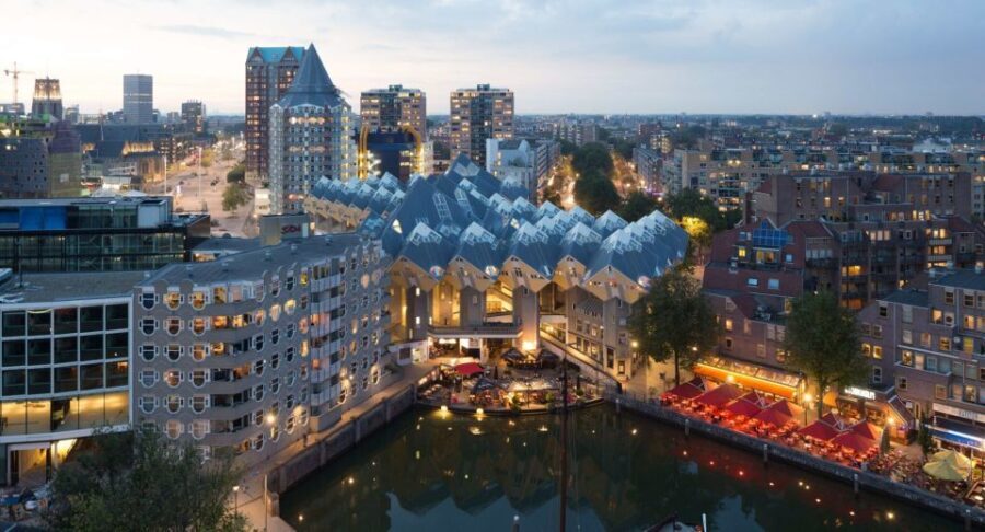 Rotterdam: De Rotterdam, Cube Houses, Watertaxi and Markthal - Exploring the Old Harbour and Historic Sites