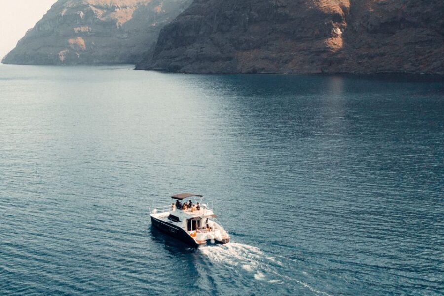 Santorini: Caldera Private Power Catamaran Cruise - Highlights of the Cruise