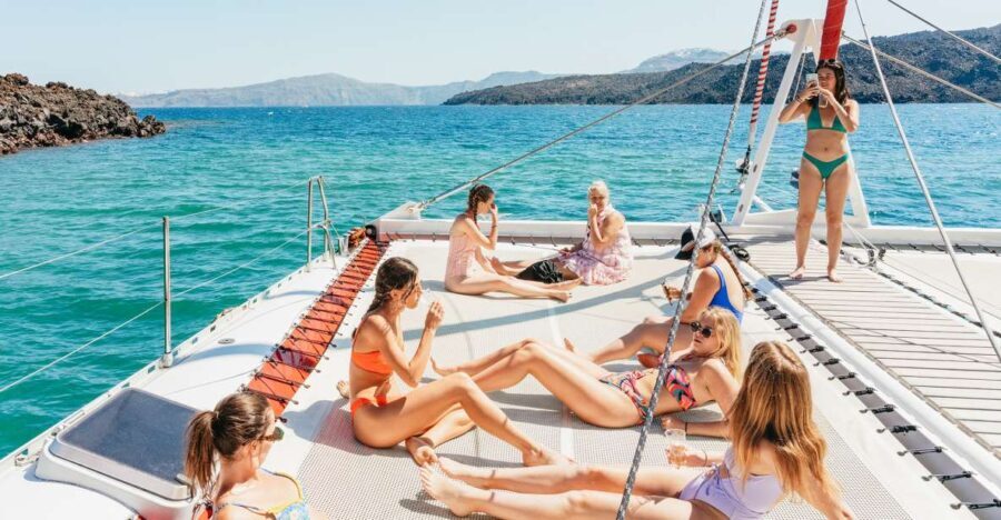 Santorini: Catamaran Tour with BBQ Dinner, Drinks, and Music - Practical Details and Tips