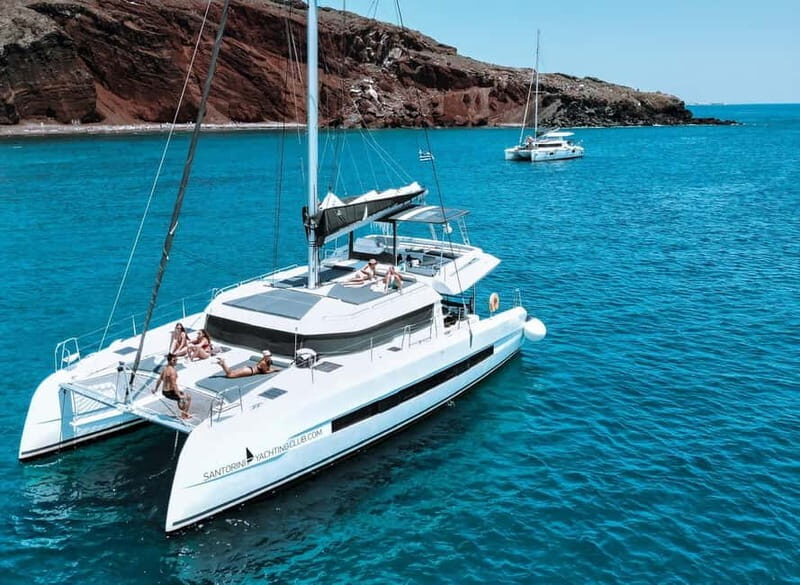 Santorini: Majestic Catamaran Cruise with Meal and Drinks - The Sum Up